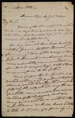 "Andrew Jackson letter to Moses Dawson" by Andrew Jackson