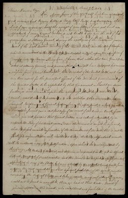 "John Overton letter to Moses Dawson" by John Overton