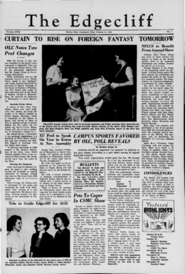 "Edgecliff Student Newspaper" by Edgecliff College - Cincinnati