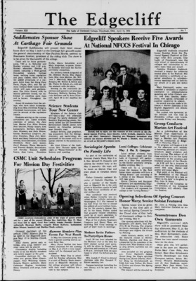 "Edgecliff Student Newspaper" by Edgecliff College - Cincinnati