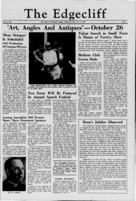 "Edgecliff Student Newspaper" by Edgecliff College - Cincinnati