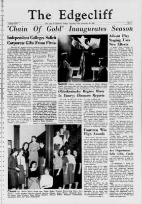 "Edgecliff Student Newspaper" by Edgecliff College - Cincinnati