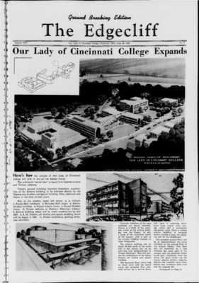 "Edgecliff Student Newspaper" by Edgecliff College - Cincinnati