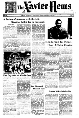 "Xavier University Newswire" by Xavier University (Cincinnati, Ohio)